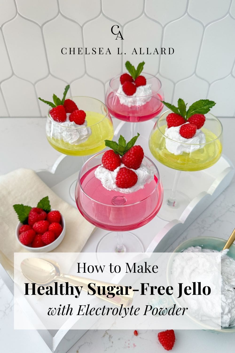 Healthy Sugar-Free Jello with Electrolytes - chelsealallard.com